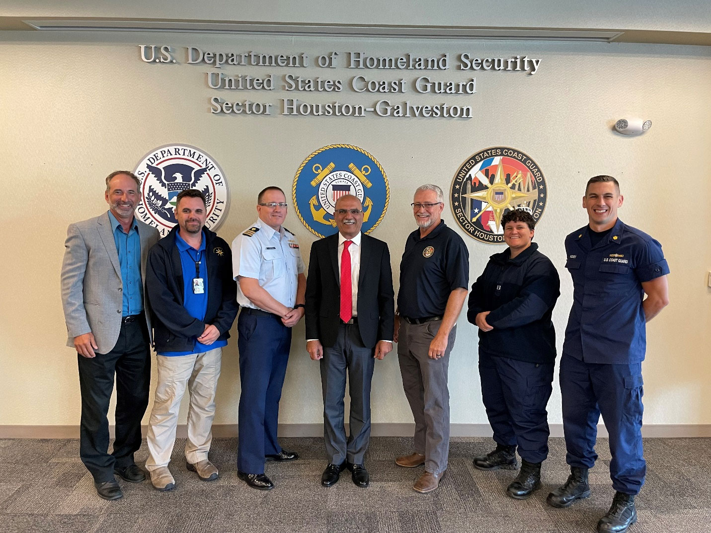 L to R: Brian Lincoln – ECM/Mark A. Bottiglieri – USCG/- Cdr. Joe ...