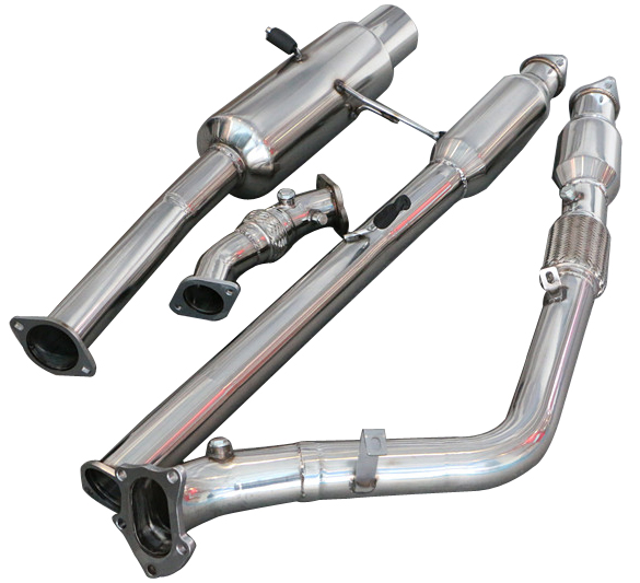 High performance racing car exhaust system for SUBARU WRX STi 02-07