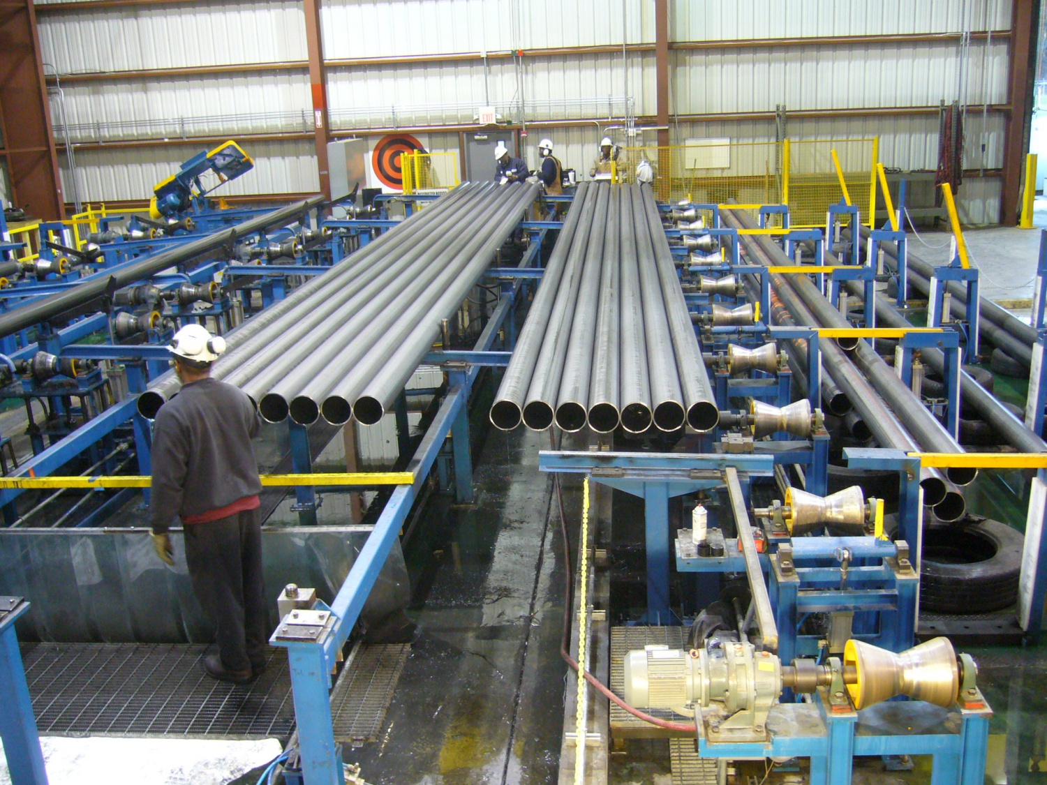 ERW Pipe use Conveyor and Transmit Run Out Table System