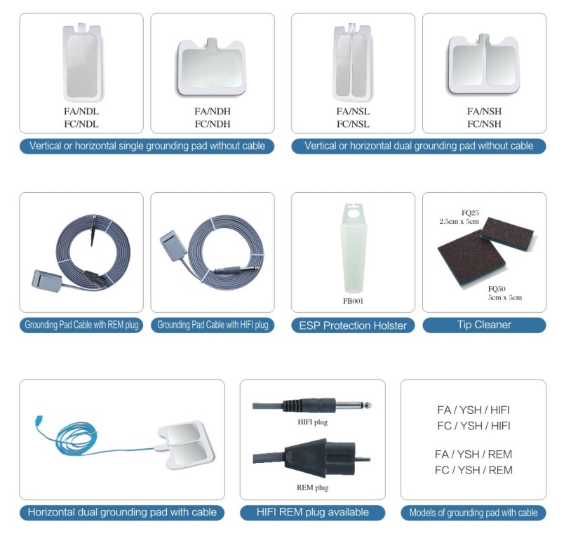 Disposable Split Adult Return Electrode With Cable and Rem Plug