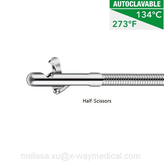 2.4mm Endoscopic reusable tissue cutting scissors, autoclavable biopsy ...
