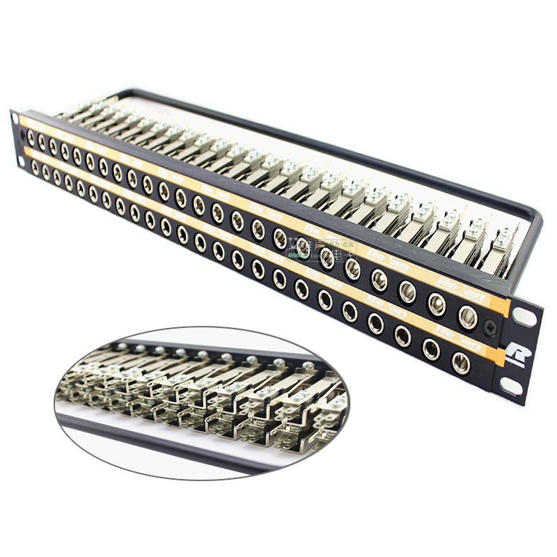 LF48-1O 24路48口音频跳线盘 REAN-深圳市艾维声电子0755-82760906