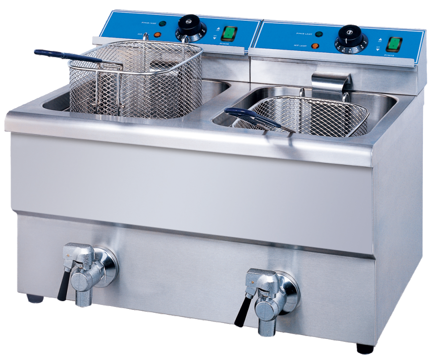 EF-121-2 Electric 2-Tank Fryer [2-Basket,Counter-top]-Vesta (Guangzhou ...