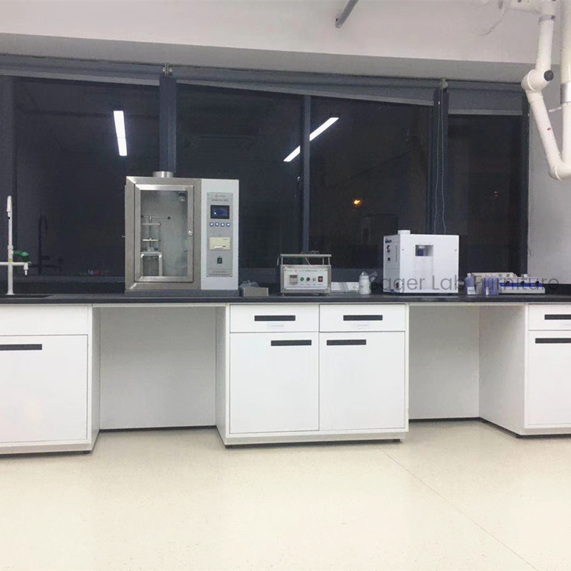 Lab Side Table, Laboratory Table with Cabinet, Laboratory Workbench