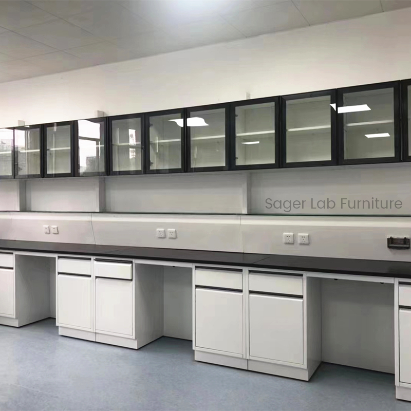 Lab Side Table, Laboratory Table with Cabinet, Laboratory Workbench