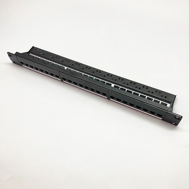 LUCOTEK-1U 19Inch Rackmount Patch Panel - 24 Port CAT6 Unshielded straight module